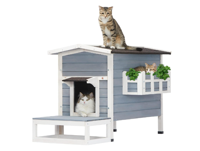 Outdoor Cat House for Winter| Outdoor cat houses
